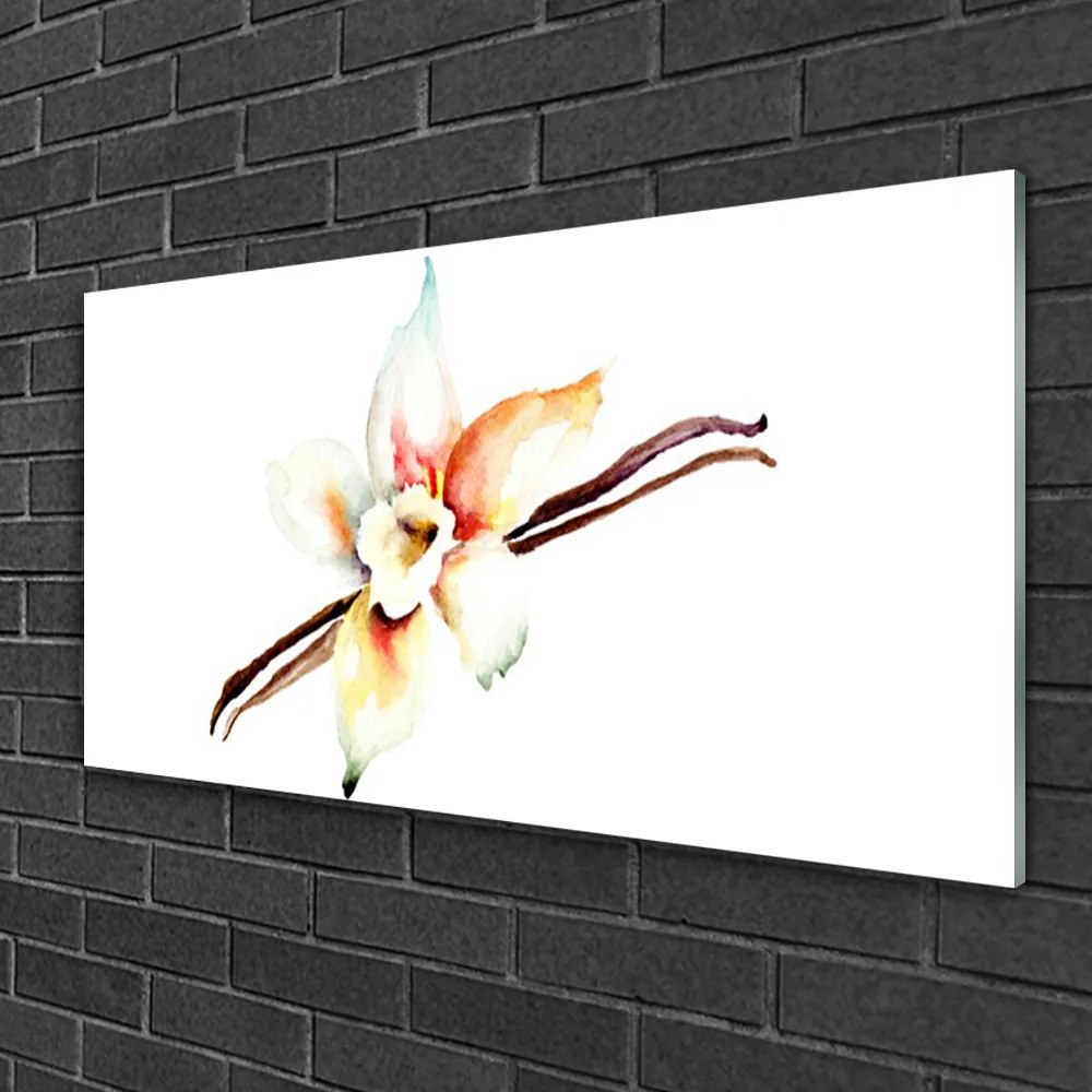 Obraz na skle Květ Umění 100x50 cm