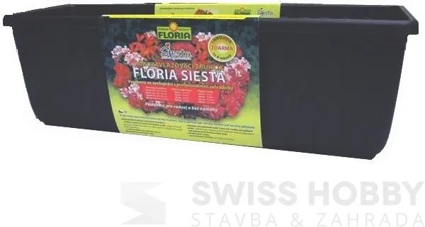 Samozavlažovací truhlík FLORIA SIESTA 80 cm - Čokoláda