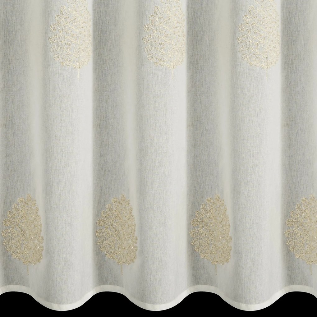 ZÁCLONA NA KROUŽCÍCH SABINA 140X250 CM LISTY