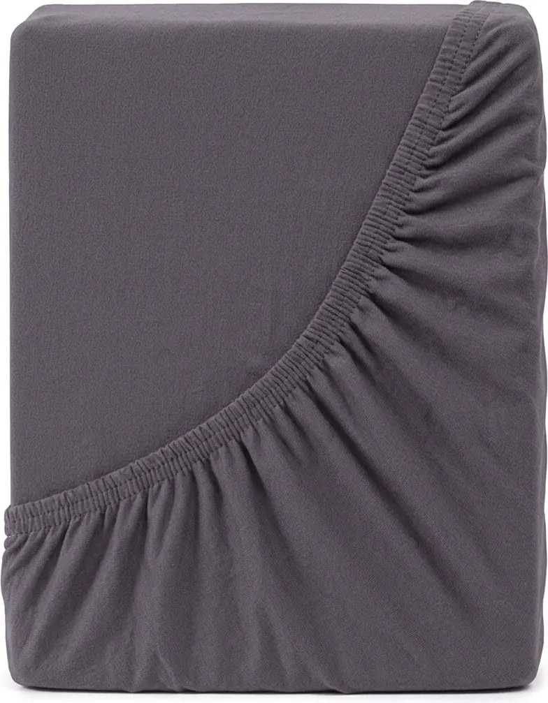 4Home Jersey prostěradlo IDEAL antracit, 140–160 x 200 cm, 140–160 x 200 cm