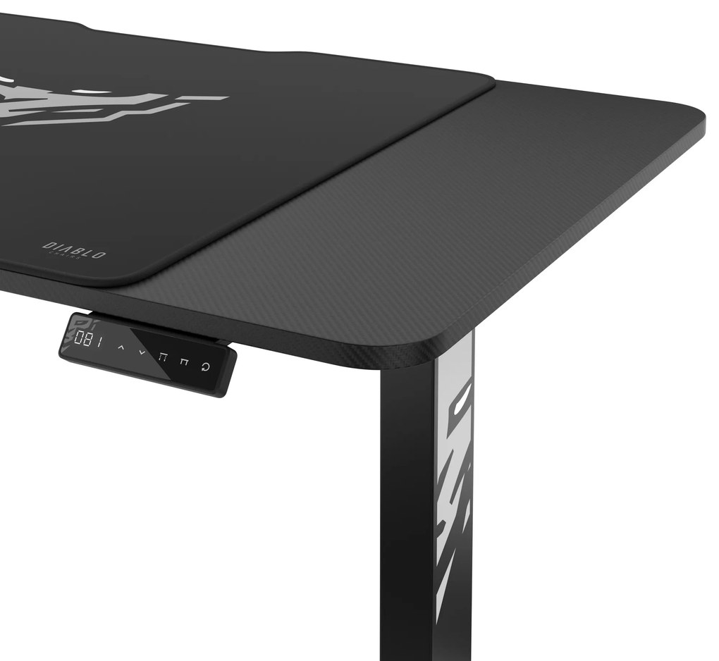 Elektricky výškově nastavitelný stůl 110 cm černý: Diablo X-Tensio 1100