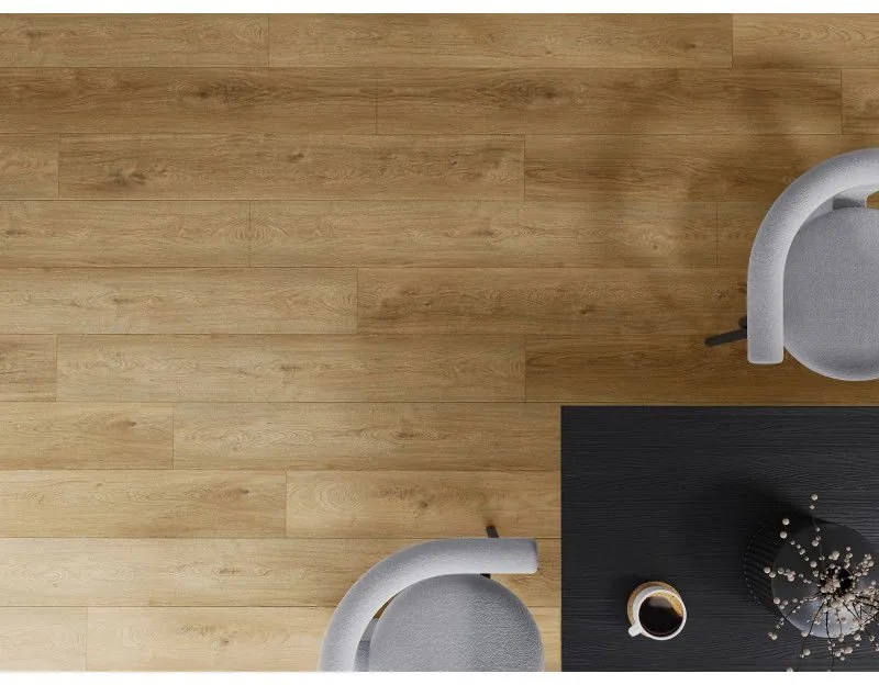 Mexen Sunset Hills, vinylová podlaha 1240x182 mm SPC 6,5 mm, IXPE 1,5 mm, 4stranná V-drážka, dub, F1037-1240-182-505-4V1-01