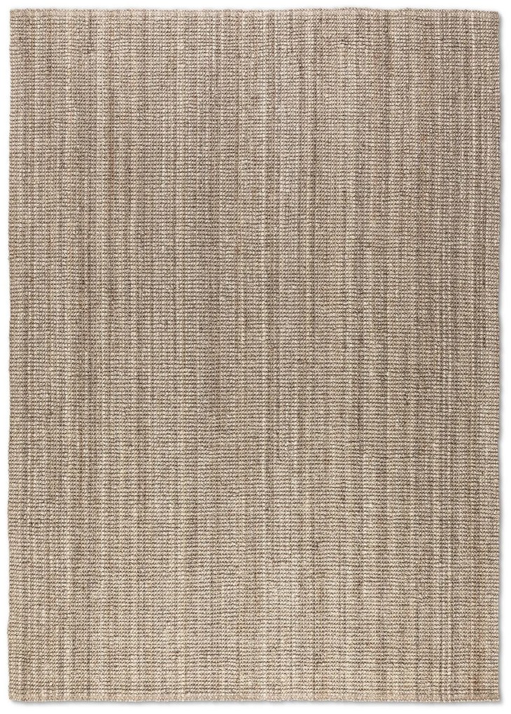 Hanse Home, Kusový koberec Bouclé Jute 105975 Grey Brown, 190x280, hnědá, chodba / předsíň