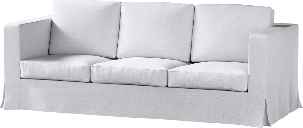 Potah na pohovku IKEA  Karlanda 3-místná nerozkládací, dlouhý barva šedá látka pletený vzor