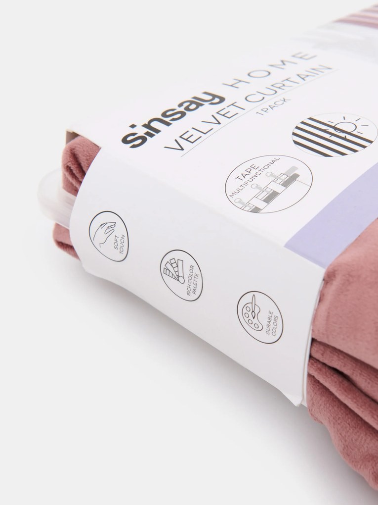 Sinsay - Tlustá sametová závěs na pásce - světle fialová