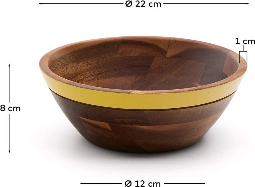 Dřevěná miska v přírodní barvě Zairin – Kave Home