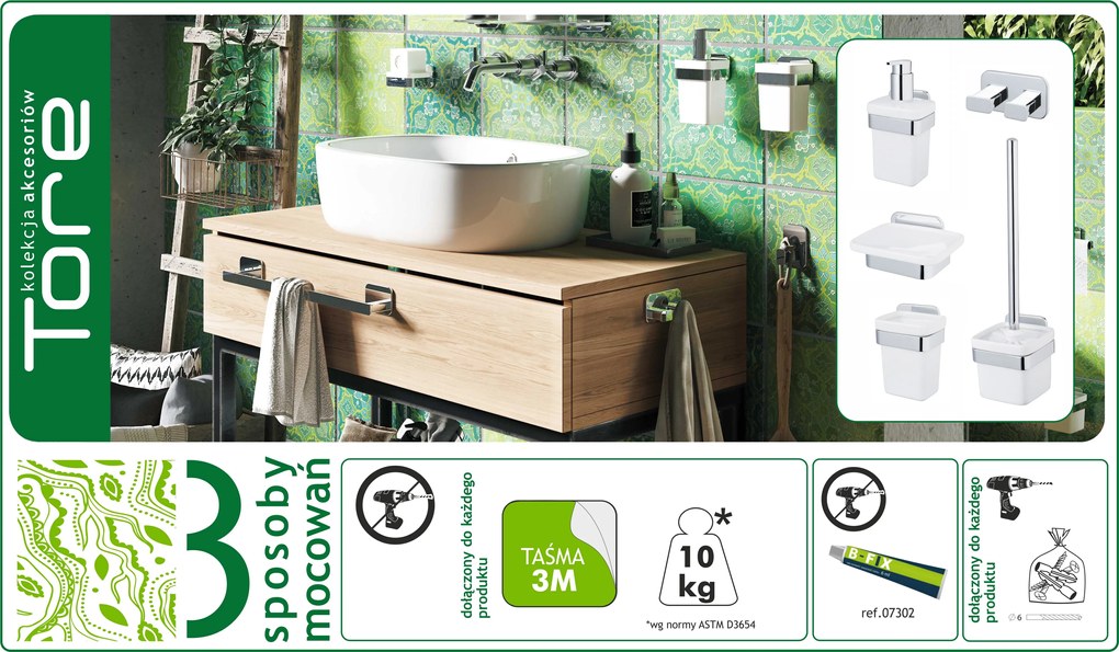 BISK Erga Tore, dávkovač saponátu, chromová, ERG-07821