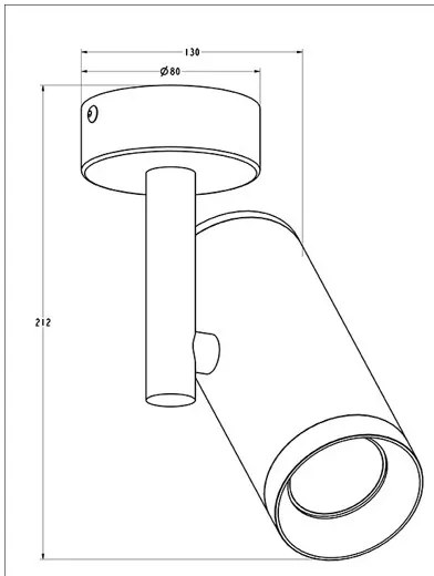 Zuma Line Nástěnné svítidlo TORI SL2, v. 21,2 cm Barva: Černá