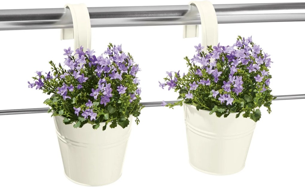 FLORABEST® Květináč, 2 kusy (kulaté/krémově-bílé), Provedení: - 4056232268318