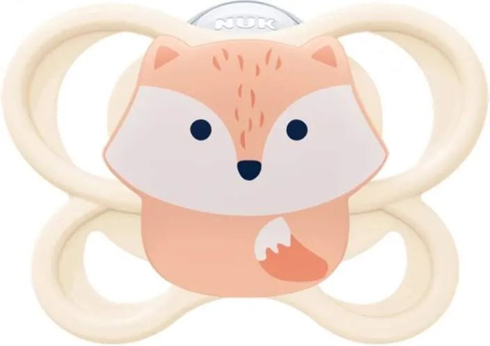 Dudlík NUK Perfect Match Air FOX 0-6m 1ks box velikost 0-6 m