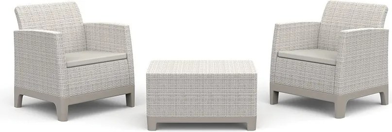 Šedobéžový zahradní lounge set pro 2 Scandi Forma – Keter