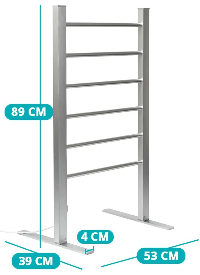 Elektrický sušák ručníků, mřížkový