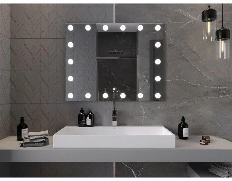 Mexen Dona, LED koupelnové zrcadlo s podsvícením 100 x 80 cm, 6000K, ochrana proti zamlžování, 9818-100-080-611-00