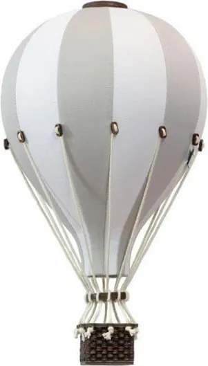 Dekorační létající balón světle šedá – dekorace do dětského pokoje M-33cm x 20cm