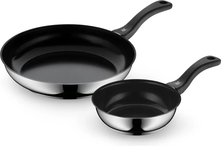 Nerezové pánve v sadě 2 ks s keramickým povrchem ø 28 cm Devil – WMF