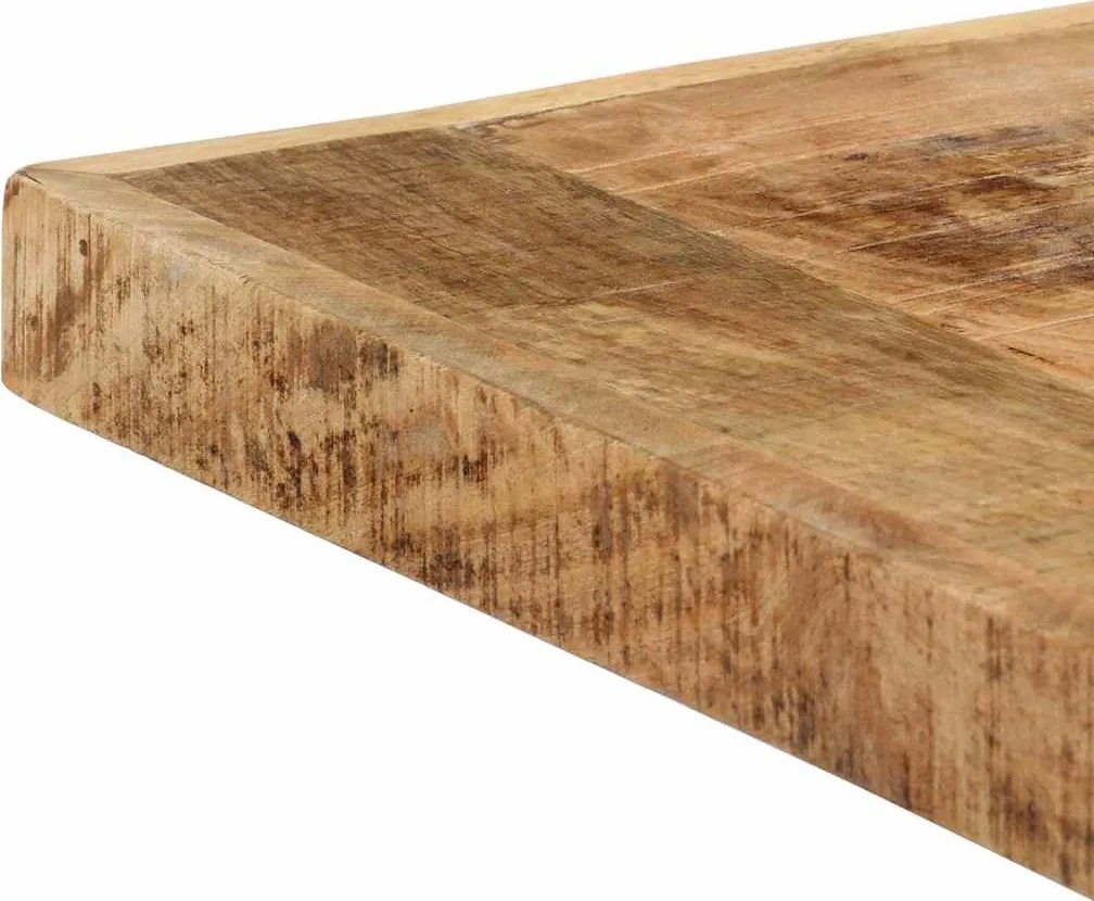Jídelní stůl 140 x 70 x 75 cm masivní hrubé mangovníkové dřevo 247437