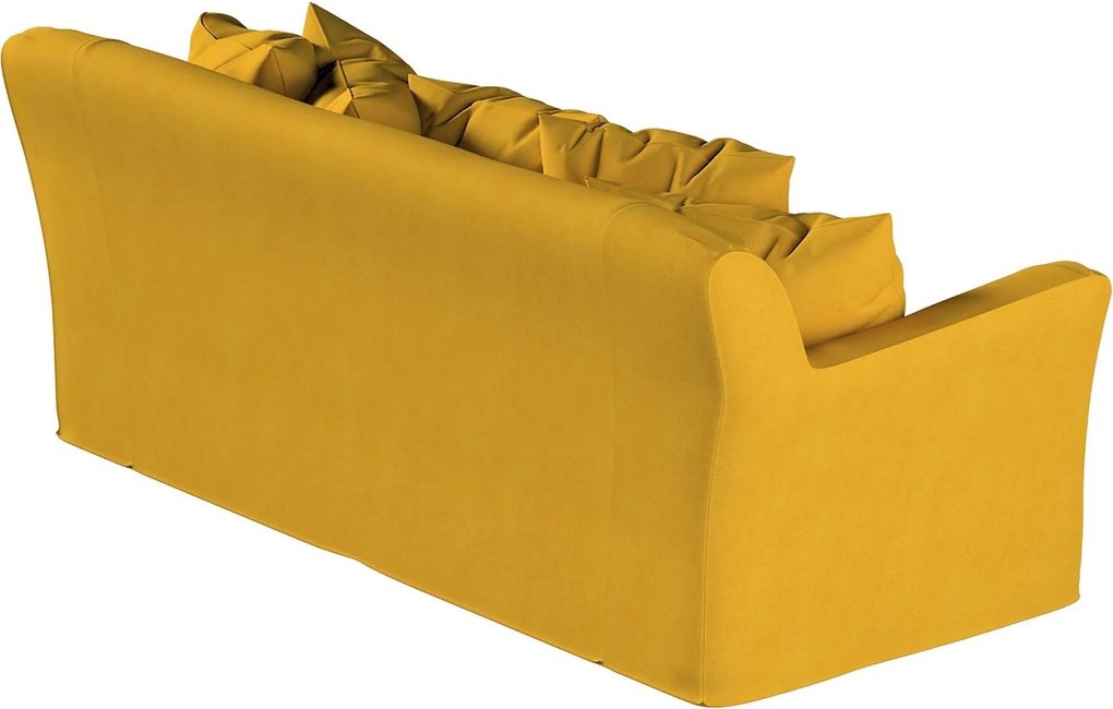Potah na pohovku IKEA Tomelilla rozkládací barva žlutá látka pletený vzor