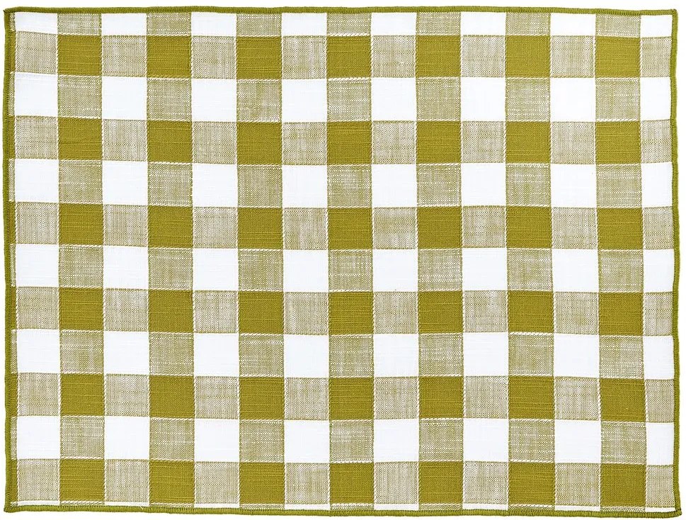 MEDLEY Prostírání látkové kostka 47 x 35 cm - zelená
