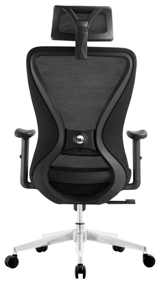 Kancelářská ergonomická židle Neoseat NICOLE — síť / látka, černá, nosnost 150 kg
