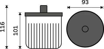 Nimco Dóza na kosmetické tampóny TIMO - TIC 51-90