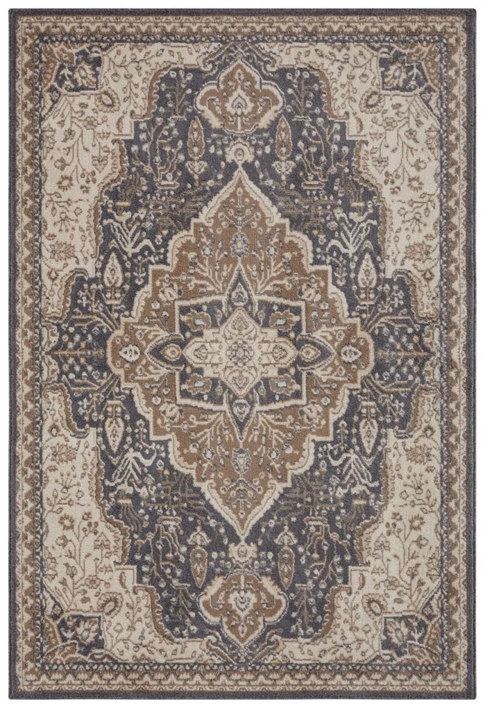 Hanse Home, Kusový koberec Terrain 105607 Orken Black Brown, 120x170, hnědá, ložnice