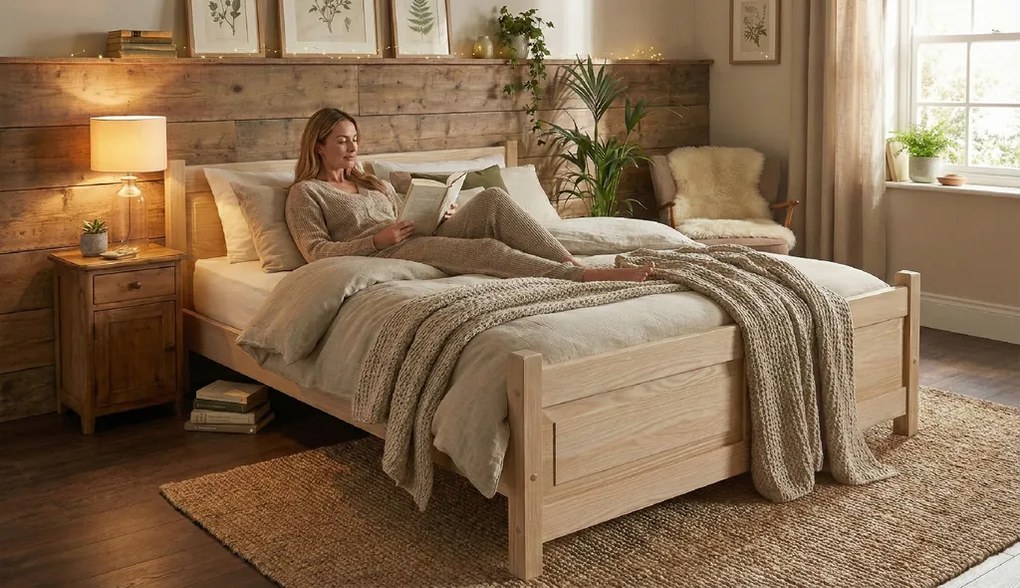 DJM Postel z Masivu CALME, 120x200 cm