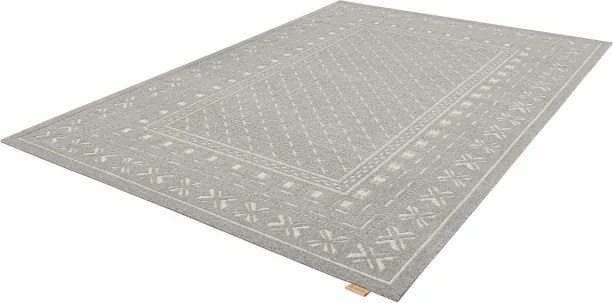 Koberec Agnella Noble Blockprint šedý