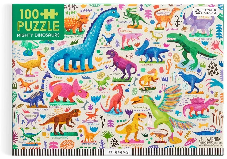 Mudpuppy Puzzle Mocní dinosauři 100 dílků