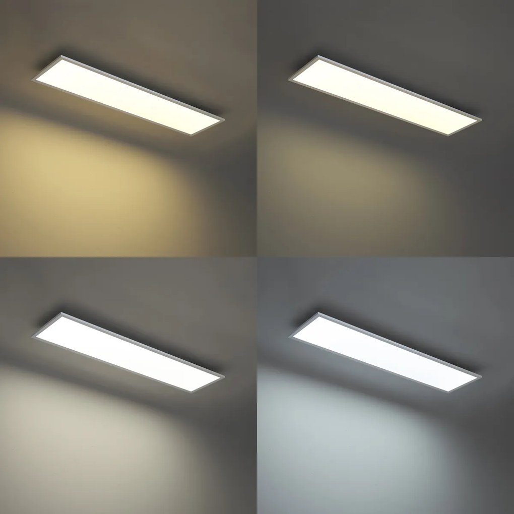 LED panel bílý obdélníkový vč. LED 3-krokové stmívání - Reeves