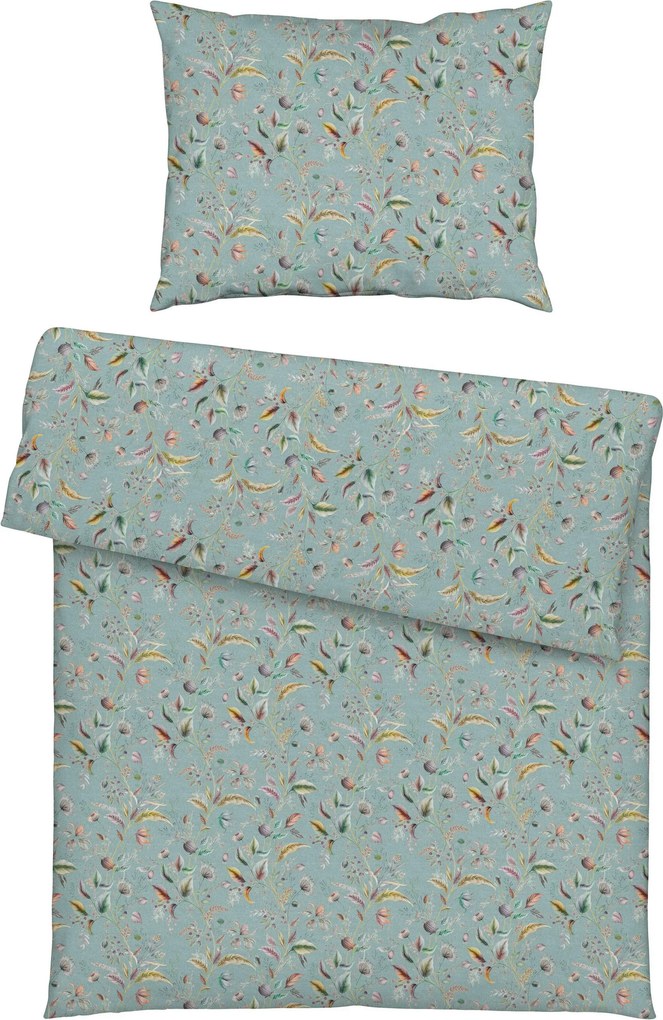 XXXLutz POVLEČENÍ, makosatén, mátově zelená, 140/200 cm Estella - Povlečení - 004142066603