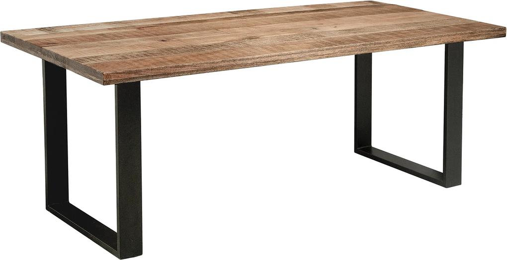 Moebel Living Masivní dřevěný jídelní stůl Fabio 200 x 90 cm