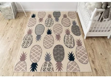 koberec HEOS 78464 krémový / růžový / modro šedý ANANAS velikost 160x220 cm | krásné koberce cz