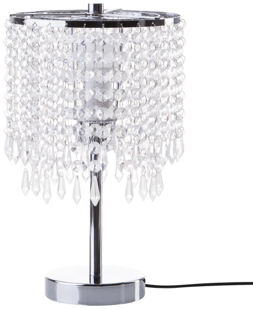 Stolní lampa ve stříbrné barvě 36 cm AROS