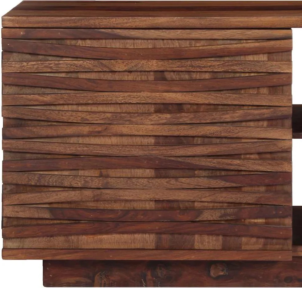 TV stolek 120 x 30 x 40 cm masivní akáciové dřevo 247701
