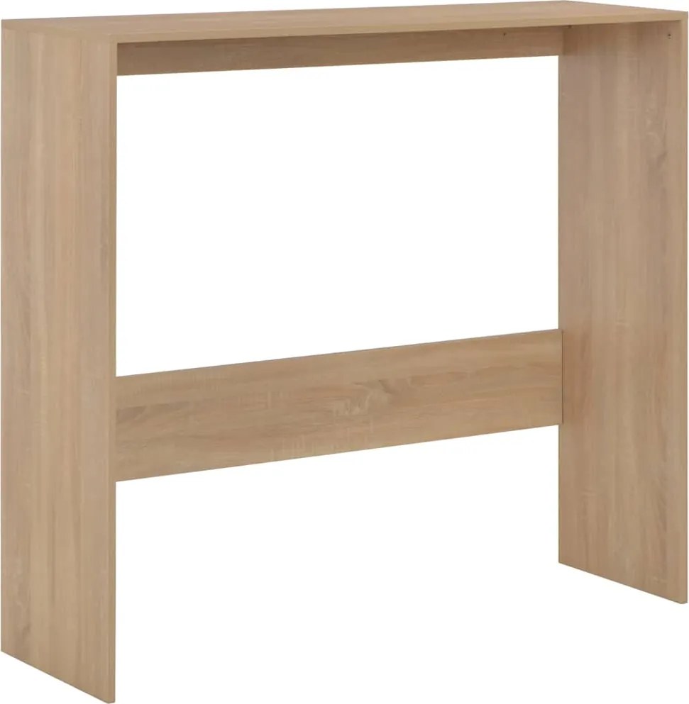 Barový stůl se 2 stolními deskami dub 130 x 40 x 120 cm 280219