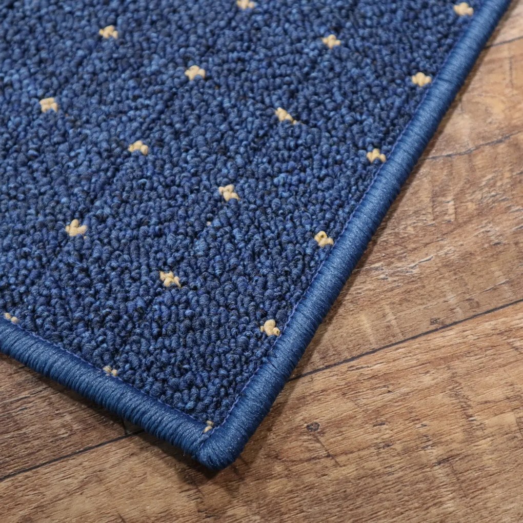 Condor Carpets, Běhoun na míru Udinese modrý, šíře 40 cm, modrá, chodba / předsíň