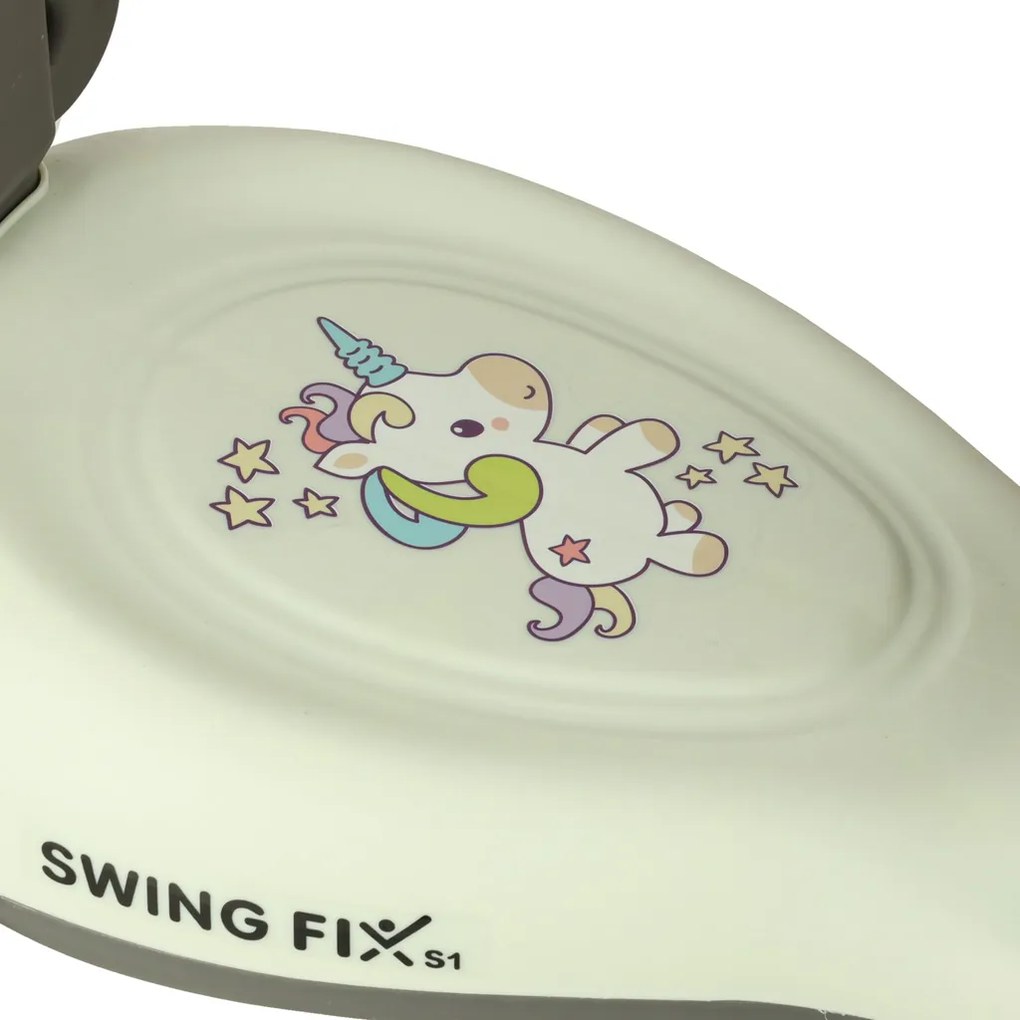 Creative Corner LED Swing FIX S1 gravitační koloběžka s rukojetí šedá max. 65 kg