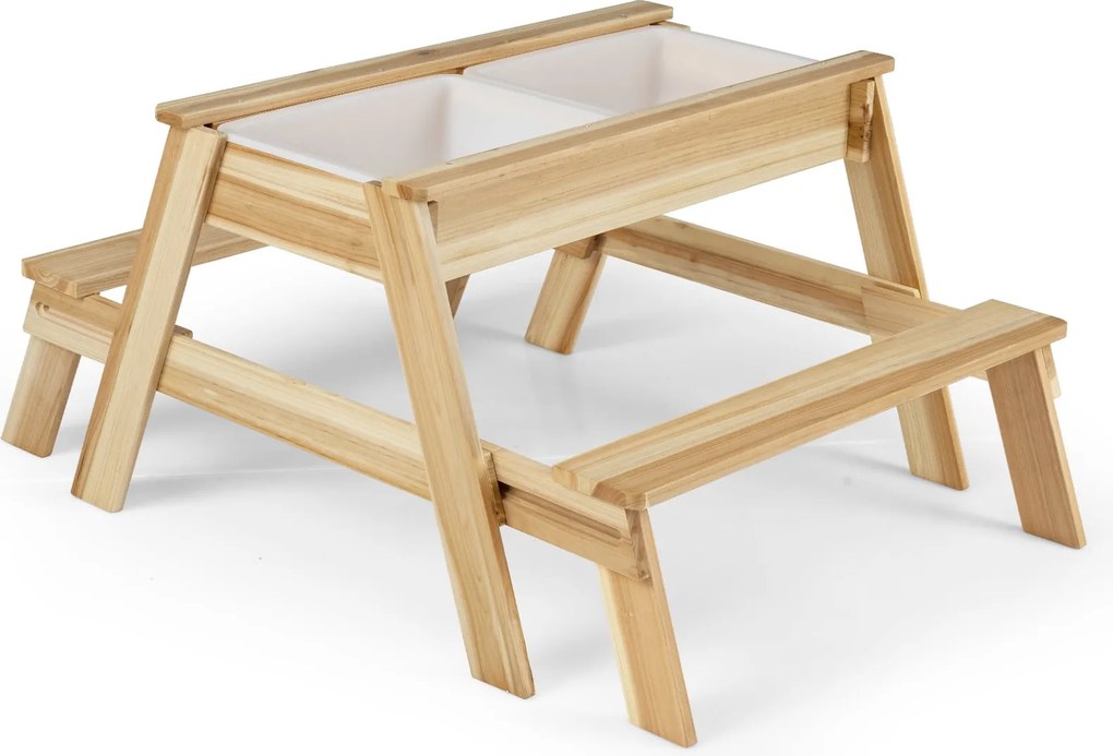 Costway 4 v 1 dětské sedací skupině s odnímatelným víkem a 2 úložnými boxy
