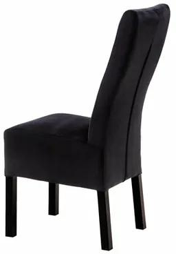 Černá čalouněná židle BLAINE