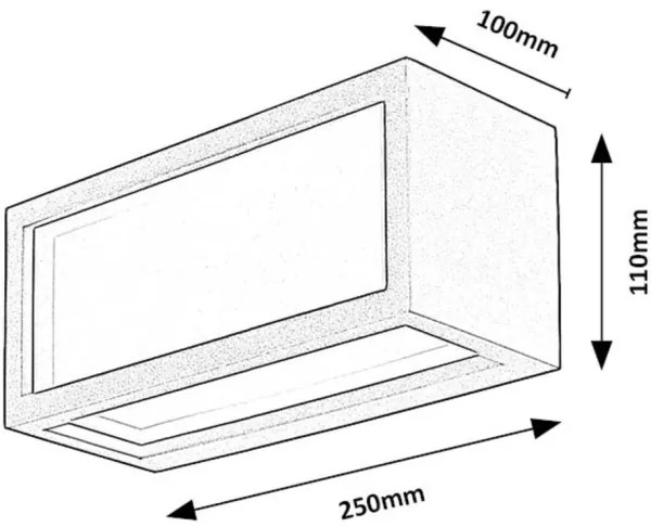 Rabalux 77099 - LED Venkovní nástěnné svítidlo LUBLIN LED/10W/230V IP54 černá