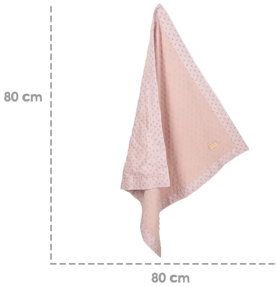 Růžová dětská deka 80x80 cm Lil Planet – Roba