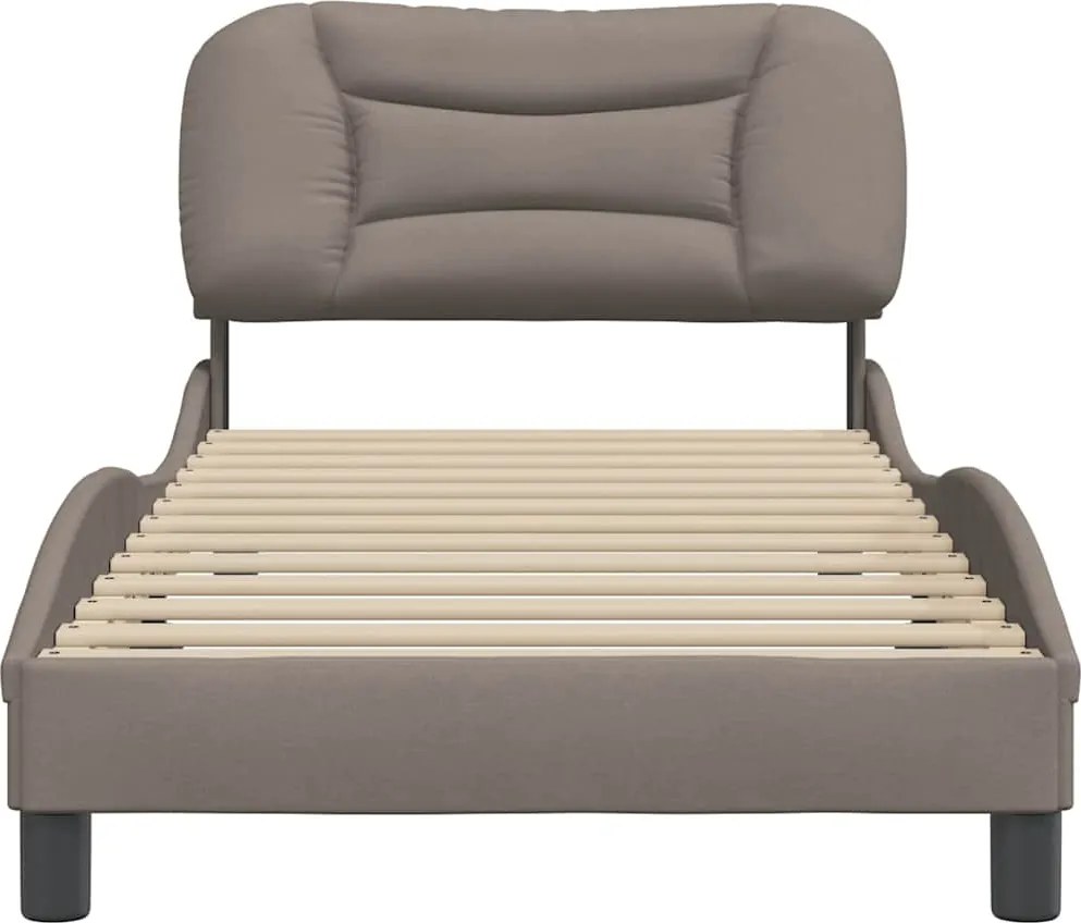Rám postele bez matrací Hvar taupe 90x200 cm textil 3207748
