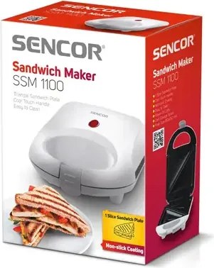 SENCOR SSM 1100 bílá / Sendvičovač / 460 W