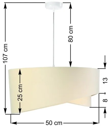 Lustr na lanku GALAXY 1xE27/60W/230V