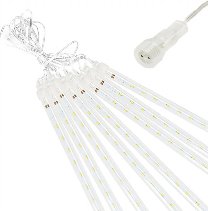 LED rampouchy 8ks - 7,2m, 288LED, IP44, studená bílá