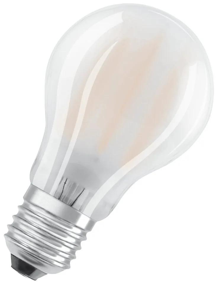 Matná LED stmívatelná žárovka E27 6,5 W CLASSIC A, studená bílá