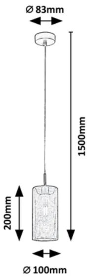 Rabalux - Lustr na lanku 1xE14/25W/230V