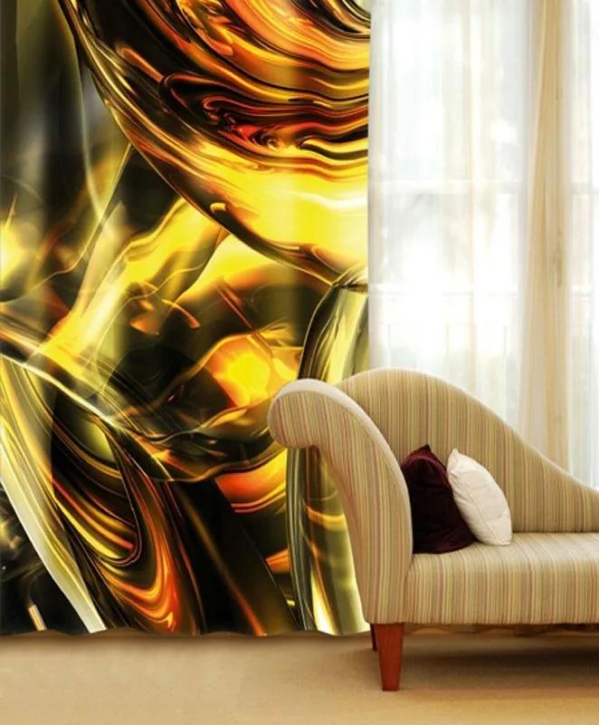 Závěs Dimex Gold Wires CU-140-025 | 140 x 245 cm
