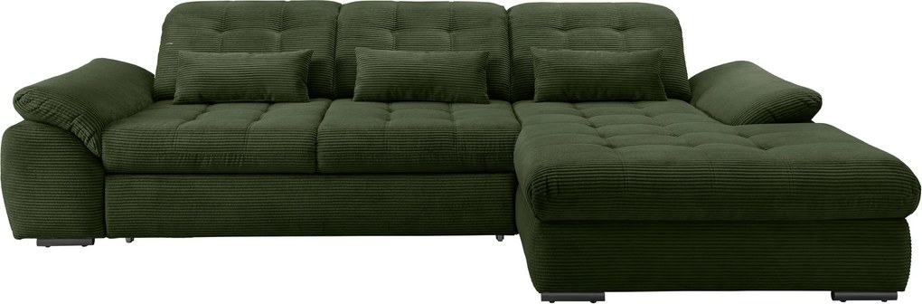 XXXLutz ROHOVÁ SEDAČKA, textil, tmavě zelená Livetastic - Sedací soupravy - 002310018823