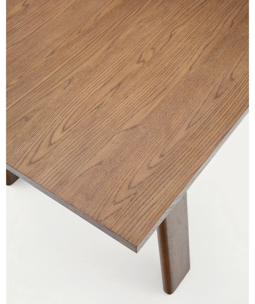 Rozkládací jídelní stůl s přídavnou deskou s deskou v dekoru ořechového dřeva 95x200 cm Arlen – Kave Home